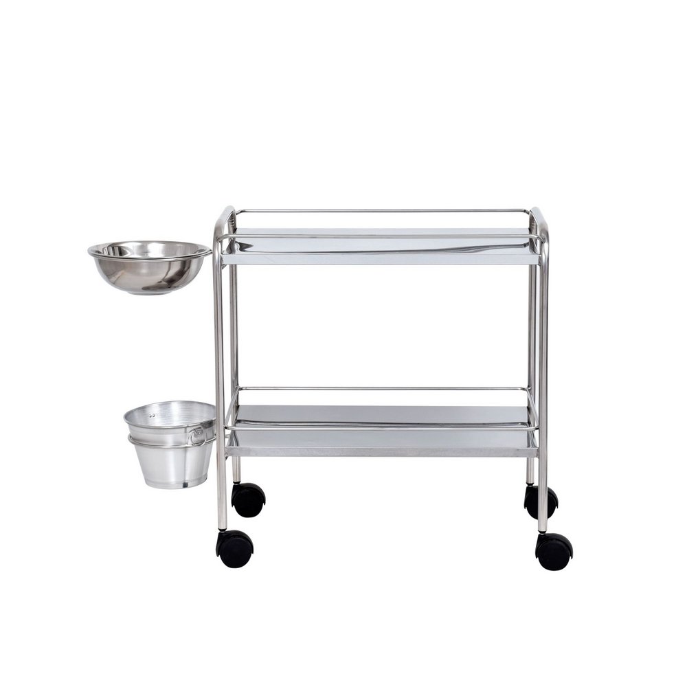 Carro Curativo Inox - Balde e Bacia - CenterMedical Carro Curativo Inox - Balde e Bacia - CenterMedical