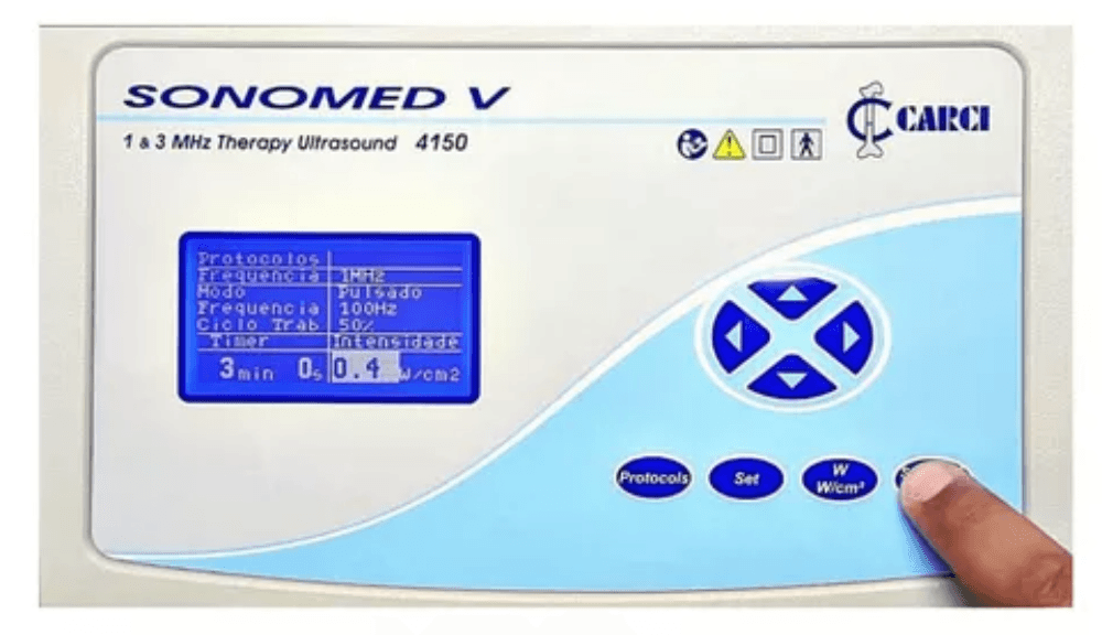 Ultrassom Digital para Fisioterapia 1 e 3 Mhz - Sonomed V - CenterMedical